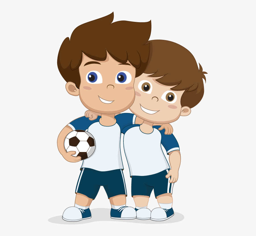 Brothers Playing Clipart